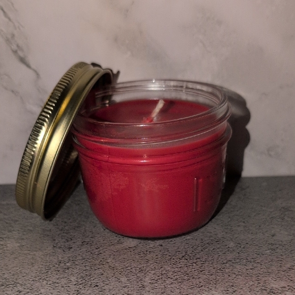 Other | Red Scented Candle In Jar | Poshmark